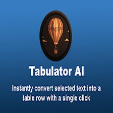 Tabulator AI - Selected Text to Table Row for Google Chrome - Extension Download