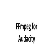 FFmpeg for Audacity - Download