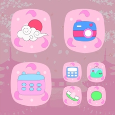 Wow Cute Pink Fox Icon Pack para Android - Descargar