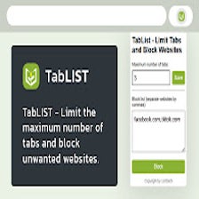 TabLIST - Limits and Block para Google Chrome - Extensión Descargar