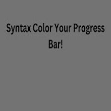Syntax Color Your Progress Bar Google Chrome 용 - 확장 프로그램 다운로드