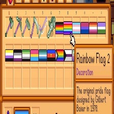 LGBTQ Pride Flags for Custom Furniture (CF) for Stardew Valley - Mod ...