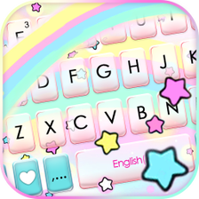 Cute Rainbow Stars Keyboard Background pour Android - Télécharger