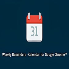 Weekly Reminders - for Google Chrome™ para Google Chrome - Extensión Descargar