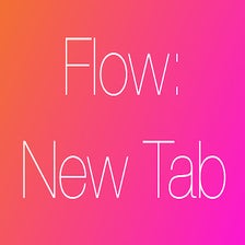Flow: Rainbow New Tab (with clock) for Google Chrome - Extension Download