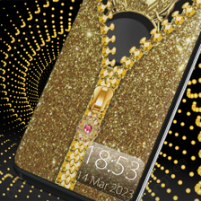 Gold Zipper Lock Screen para Android - Descargar