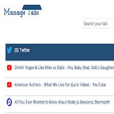 Manage Tabs per Google Chrome - Estensione Download
