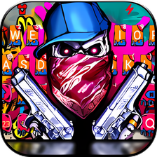 Graffiti Gun Mask Skull Keyboard Theme APK for Android - Download