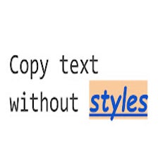 Copy text without styles Google Chrome 용 - 확장 프로그램 다운로드