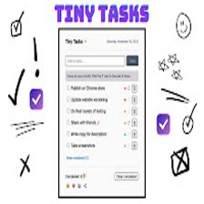 Tiny Tasks: a modern to-do list app para Google Chrome - Extensión Descargar