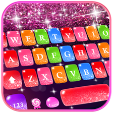 Colorful Glitter Keyboard Them per Android - Download