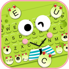 Cartoon Green Frog Keyboard Theme for Android - Download