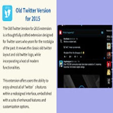 Old Twitter Version for 2015 for Google Chrome - Extension Download
