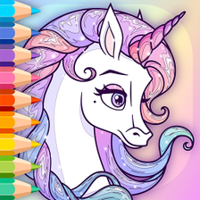 Sparkling Rainbow Unicorns Coloring Book For Kids para Android - Descargar