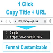 1 Click Copy Title + URL para Google Chrome - Extensión Descargar