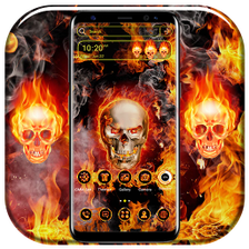 Flame Skull Theme Launcher para Android - Descargar