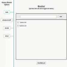 History Blocker by Site for Google Chrome - Extension Download