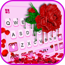 Dripping Red Rose Keyboard The for Android - Download