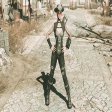 Steampunk Gunslinger Outfit - Vanilla - CBBE for Fallout 4 - Mod Download