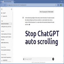 ChatGPT Disable Auto Scroll for Google Chrome - Extension Download