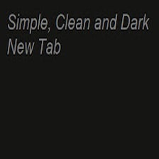 Fairly Dark Blank New Tab for Google Chrome - Extension Download