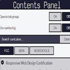 Contents panel for FCC. for Google Chrome - Extension Download