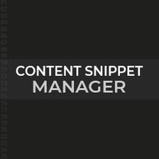 Content Snippet Manager para WordPress - Descargar