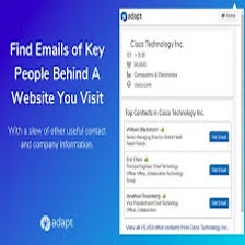 Adapt - Find Emails On Websites pour Google Chrome - Extension Télécharger