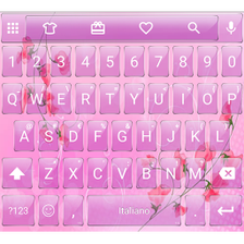 Emoji Keyboard Glass Pink Flow para Android - Descargar