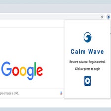 Calm Wave для Google Chrome - Расширение Скачать