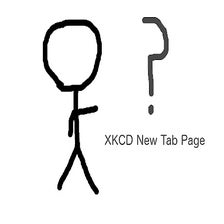 New tab page with the latest XKCD for Google Chrome - Extension Download
