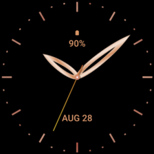 Rose Gold Prime Watch Face for Android - Download