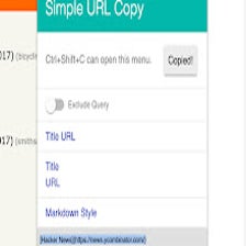 Simple URL Copy pour Google Chrome - Extension Télécharger