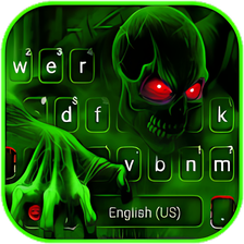 Green Zombie Skull 3 Keyboard Theme APK for Android - Download