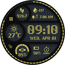 Sporty Digital Watch Face for Android - Download