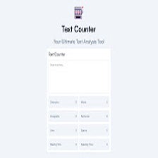 Text Counter for Google Chrome - Extension Download