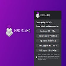 HBO Max HQ: change video quality pour Google Chrome - Extension Télécharger