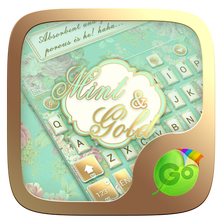 Mint & Gold GO Keyboard theme APK per Android - Download