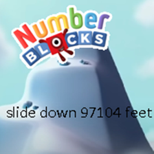Numberblocks Slide down 97104 feet para ROBLOX - Juego Descargar
