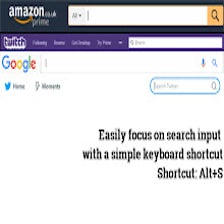 Focus on first input (keyboard shortcut) for Google Chrome - Extension ...