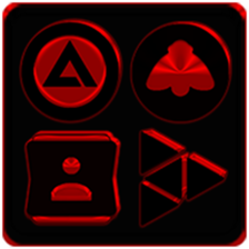Black and Red Icon Pack Free for Android - Download
