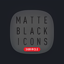 Matte Black SQUIRCLE Icons для Android — Скачать