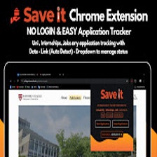 SaveIt - Application Tracker for Google Chrome - Extension Download
