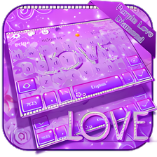 Diamond Love Purple Keyboard Theme para Android - Descargar