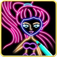 DoodleGlow: Neon Drawing Easy Drawing Color Draw para Android - Descargar