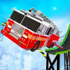Fire Truck Transform Racing Mega Ramp Stunts Game APK pour Android ...