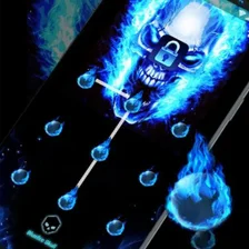 Lock Master - Blue Fire Skull para Android - Descargar