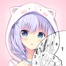 Anime Girl Color by Number per Android - Download