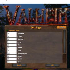 Mod Settings UI Valheim 용 - 모드 다운로드