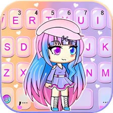 Cute Cartoon Girl Keyboard Theme APK for Android - Download